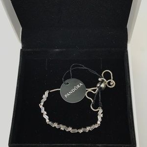 Pandora | Jewelry | Pandora Sparkling Ice Cube Slider Tennis Bracelet ...